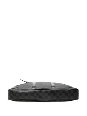 LOUIS VUITTON 2016 Damier Graphite Porte Documents Voyage Pm Business Bag