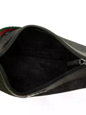 Gucci 2000-2015 Denim Web Shoulder Bag