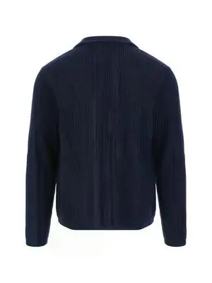 Emporio Armani Half-zip Ribbed-knit Sweater