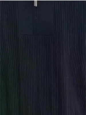 Emporio Armani Half-zip Ribbed-knit Sweater