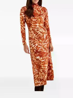 MARIE OLIVER Paxton Alll-over Print Midi Dress