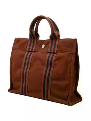 Hermès 1990-2000 Canvas Fourre Tout Pm Tote Bag