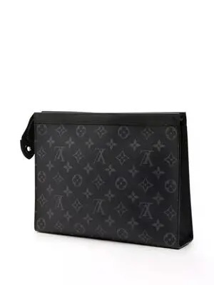 LOUIS VUITTON 2018 Monogram Eclipse Pochette Voyage Mm Clutch Bag