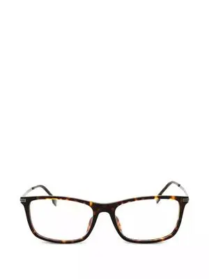 BOSS Tortoiseshell-effect Rectangle-frame Glasses - Brown