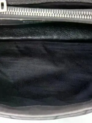 Saint Laurent 2016 Medium Chevron Sheepskin Monogram College Satchel