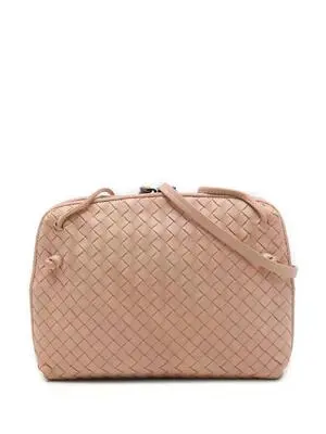 Bottega Veneta 2012-2026 Nappa Intrecciato Nodini Crossbody Bag - Pink