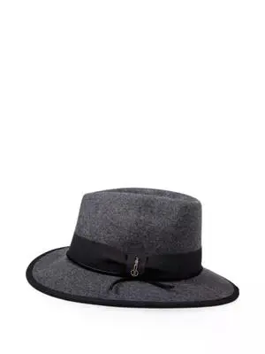FILIPPO CATARZI Caracas Grosgrain-ribbon Fedora Hat