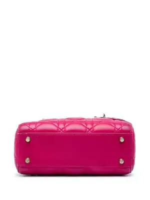 Dior 2015 Mini Lambskin Cannage Lady Satchel