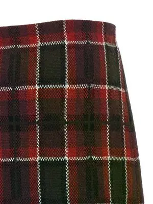 Guest In Residence Tartan Jacquard Wrap Skirt