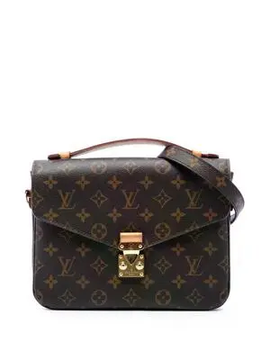 LOUIS VUITTON 2016 Monogram Pochette Metis Satchel - Brown