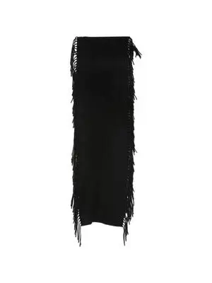 TOTEME Tassel-trim Scarf - Black