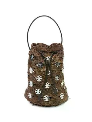 Rabanne Gold Tone Bucket Bags