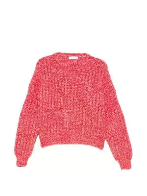 LISKA Chunky-knit Sweater - Red