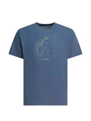 MONTBELL Wickron Graphic-print T-shirt - Blue