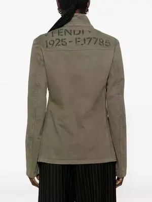 Fendi Logo-print Military Jacket