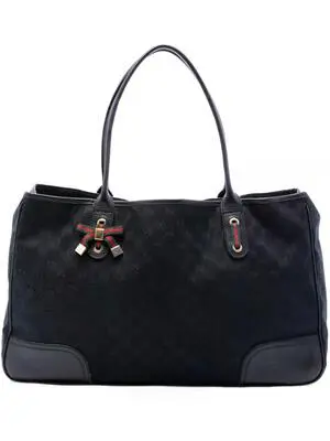 Gucci 2016-2026 Gg Canvas Princy Tote Bag - Black