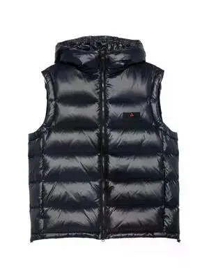 Peuterey Quilted Hooded Gilet - Blue
