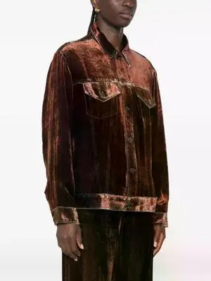 PIERRE-LOUIS MASCIA Velvet-effect Buttoned Jacket