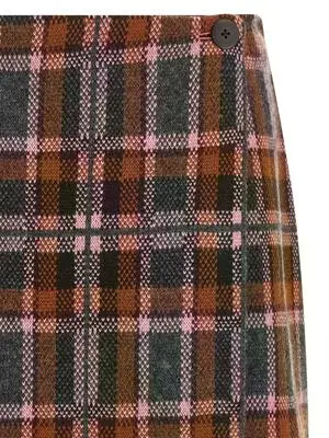 Guest In Residence Tartan-check Jacquard Mini Skirt