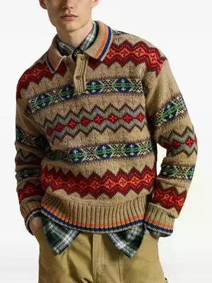 Polo Ralph Lauren Fair Isle Polo-collar Sweater