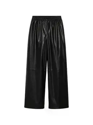 Simkhai Corrine Straight-leg Leather Trousers - Black