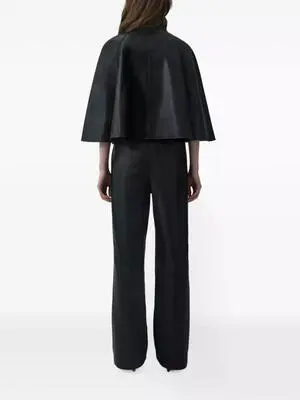 Simkhai Corrine Straight-leg Leather Trousers - Black