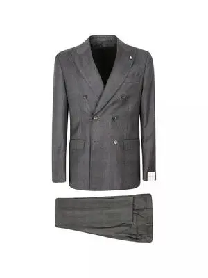 LBM Check-pattern Double-breasted Suit