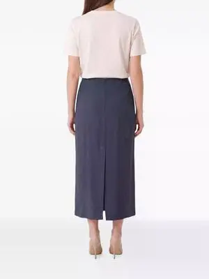 Brunello Cucinelli Vertical-seam Straight-cut Maxi Skirt