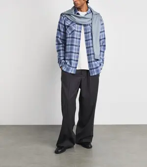 GOD'S TRUE CASHMERE Cashmere Check Uniform Shirt