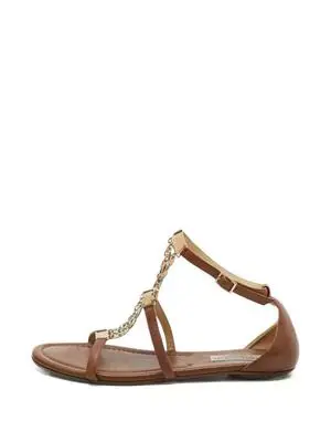 JIMMY CHOO Chain-link Strappy Sandals