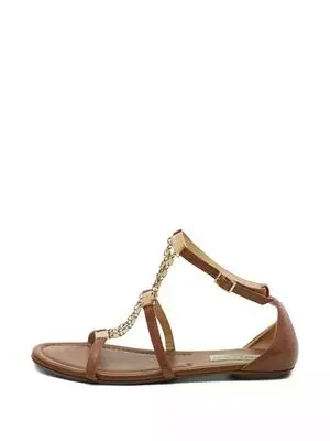 JIMMY CHOO Chain-link Strappy Sandals