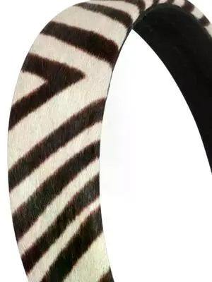 JENNIFER BEHR Cruz Zebra-print Headband