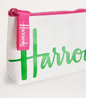 Harrods Cotton Logo Coin Purse