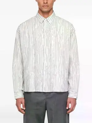 REPRESENT Stripe-print Long-sleeve Shirt
