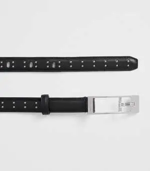 ANINE BING Leather Studded Ely Belt