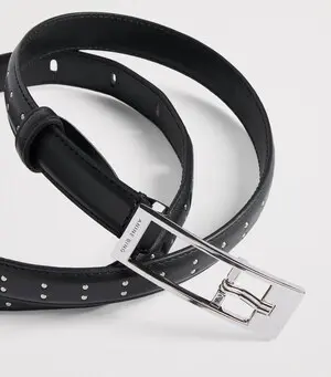 ANINE BING Leather Studded Ely Belt