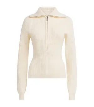 ANINE BING Merino Wool-cashmere June Sweater