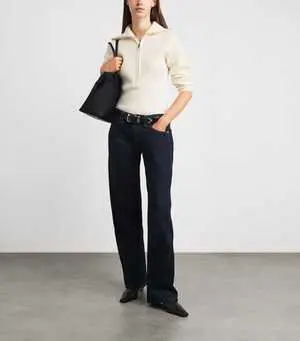 ANINE BING Merino Wool-cashmere June Sweater