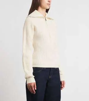 ANINE BING Merino Wool-cashmere June Sweater