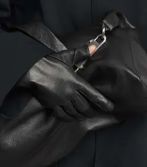Rick Owens Leather Flared Gloves