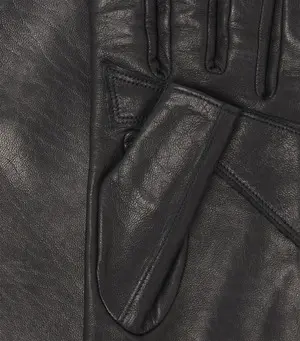 Rick Owens Leather Flared Gloves