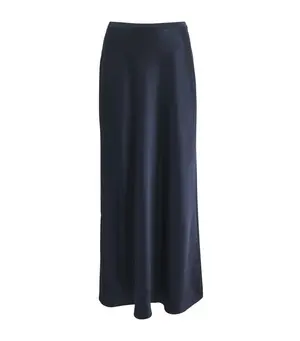 ANINE BING Silk Bar Maxi Skirt