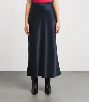 ANINE BING Silk Bar Maxi Skirt
