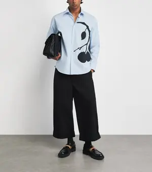 JW Anderson Cotton Persimmon Appliqué Shirt