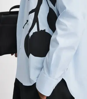 JW Anderson Cotton Persimmon Appliqué Shirt