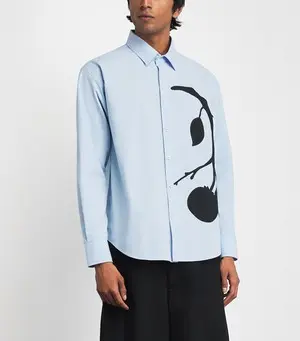 JW Anderson Cotton Persimmon Appliqué Shirt