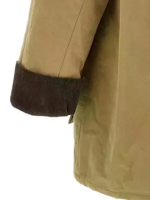 DUNST Waxed Corduroy-trim Jacket