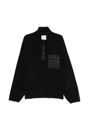 Visvim Barlow Quarter-zip Sweater - Black