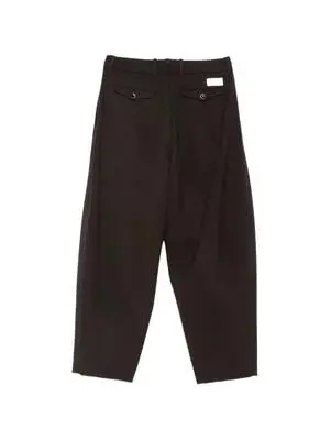 NINE:INTHE:MORNING Gerda Pleated Trousers - Brown