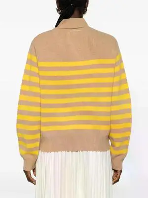 ERMANNO FIRENZE Striped Embroidered Sweater